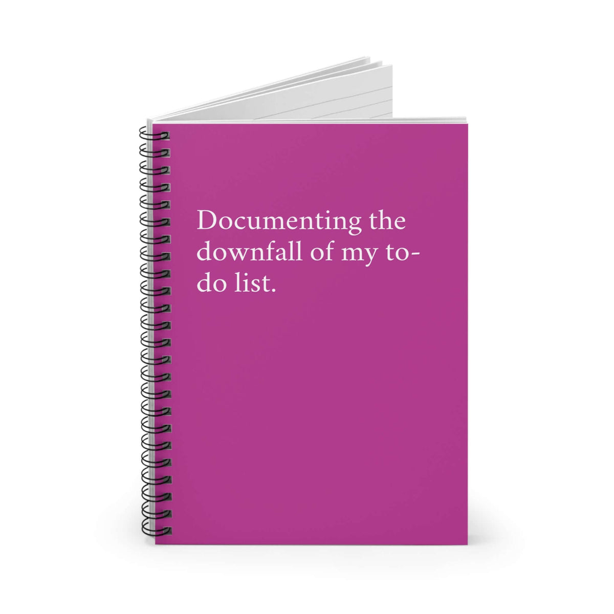 Spiral Notebook - Documenting the downfall of my to-do list – Snarky Humans